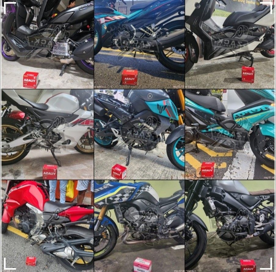 Battery Recovery and Rescue Yuasa Battery (ALL BIKE) XMax Aerox Sniper ...