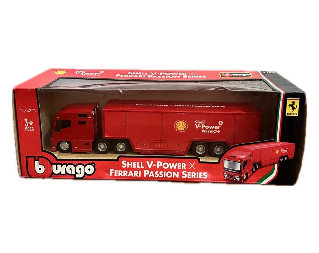 Bburago Shell V-Power X Ferrari Passion Series, Hobbies & Toys, Toys ...