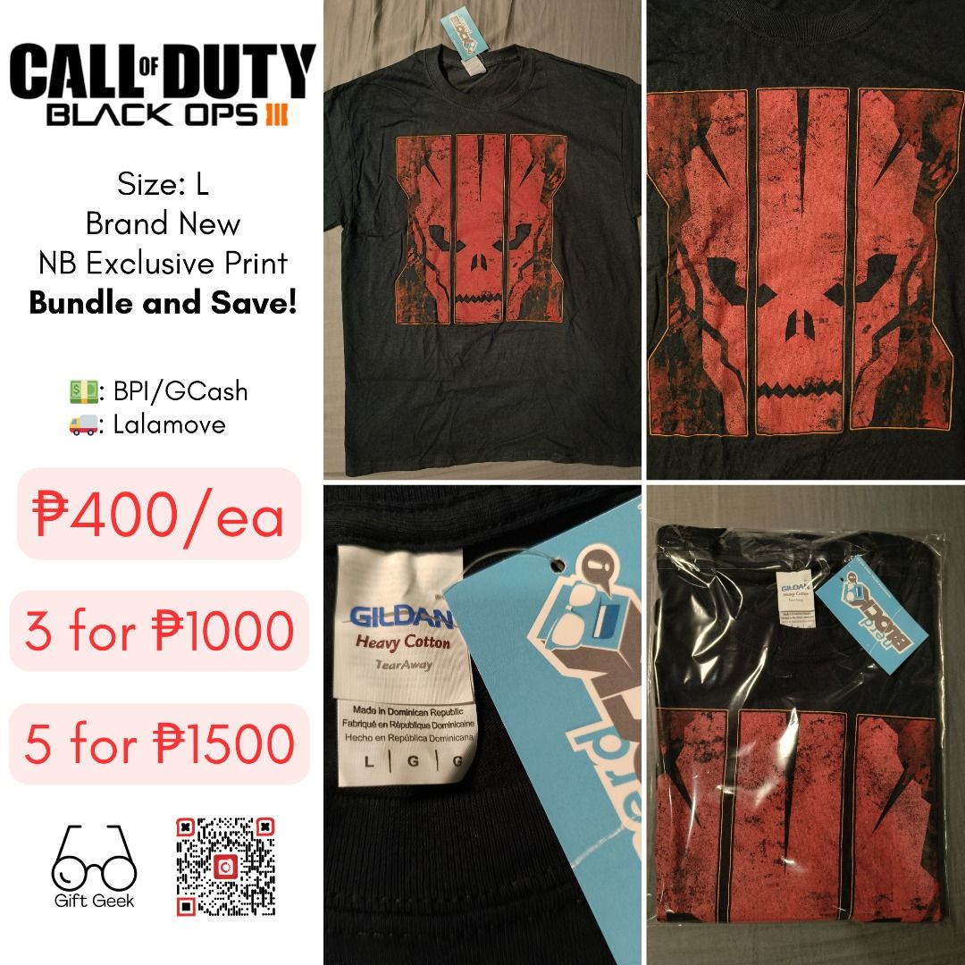 Call of Duty Black Ops III Exclusive Shirt, Men's Fashion, Tops & Sets ...