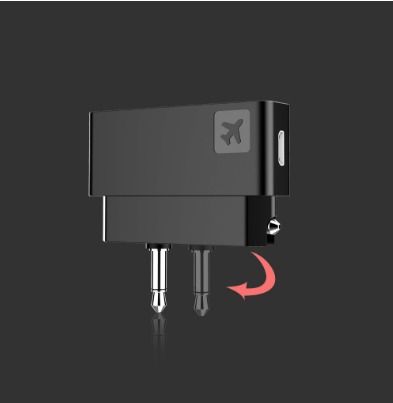 Bluetooth 5.0 Airplane Airline Flight Adapter Stereo A2DP Audio Mini ...