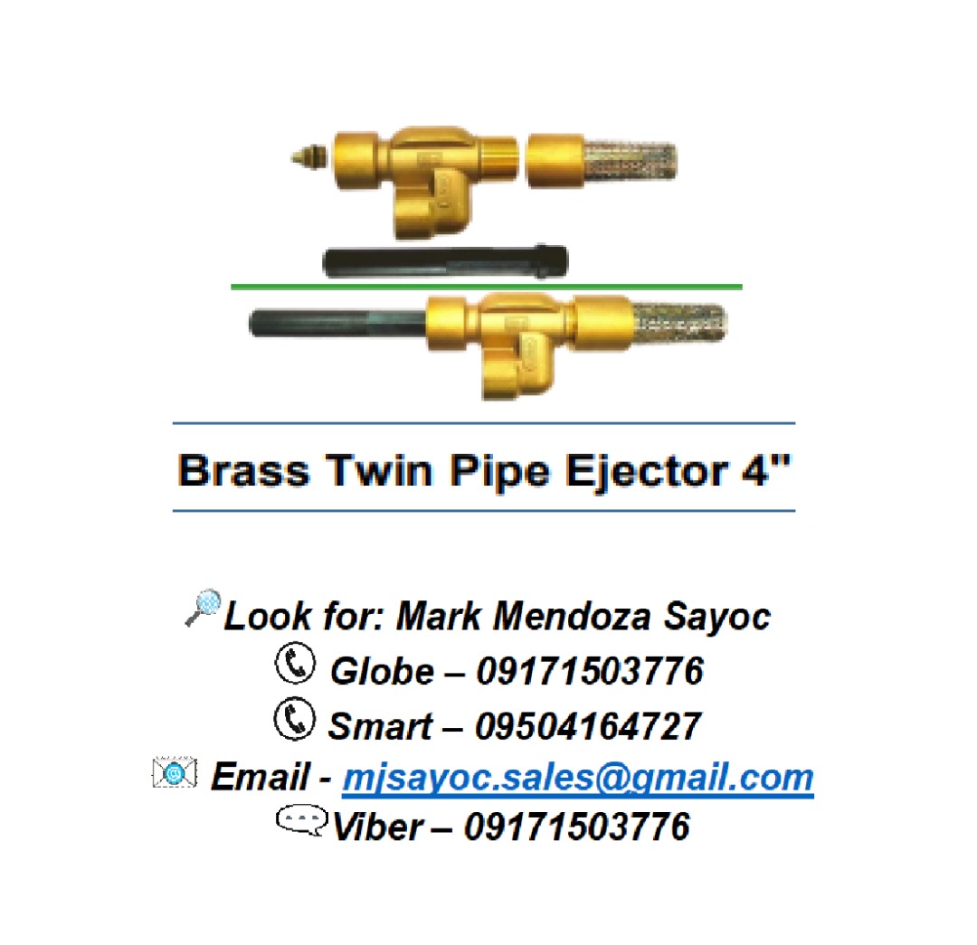 Brass Twin Pipe Ejector 4", Commercial & Industrial, Construction Tools ...