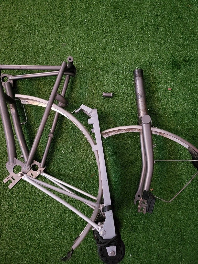 Brompton Original Superlight fork and triangle with rack, Sports ...