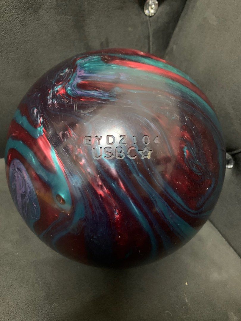 Brunswick Power Groove Reactive bowling ball, Sports Equipment, Sports ...