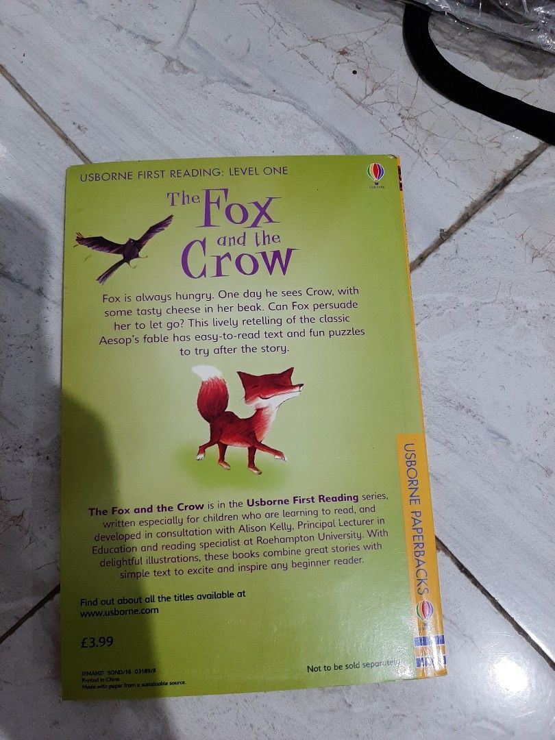 Buku usborne the fox and the crow, Buku & Alat Tulis, Buku Anak-Anak di ...
