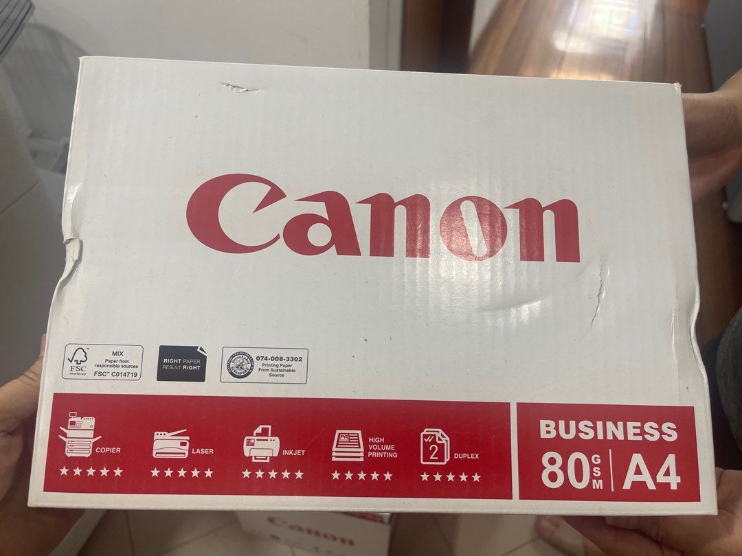 Canon A4 paper in carton 80 gsm , Everything Else on Carousell