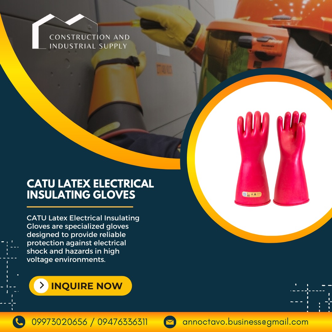 CATU Latex Electrical Insulating Gloves |Safety Gear| Protective ...