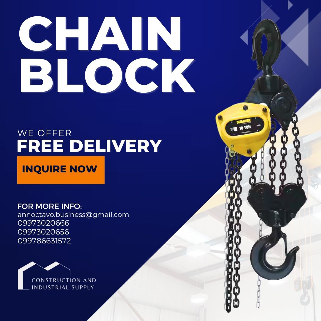 Chain Block | Heavy Lifting | Industrial Lifting | Gears & Pulleys ...