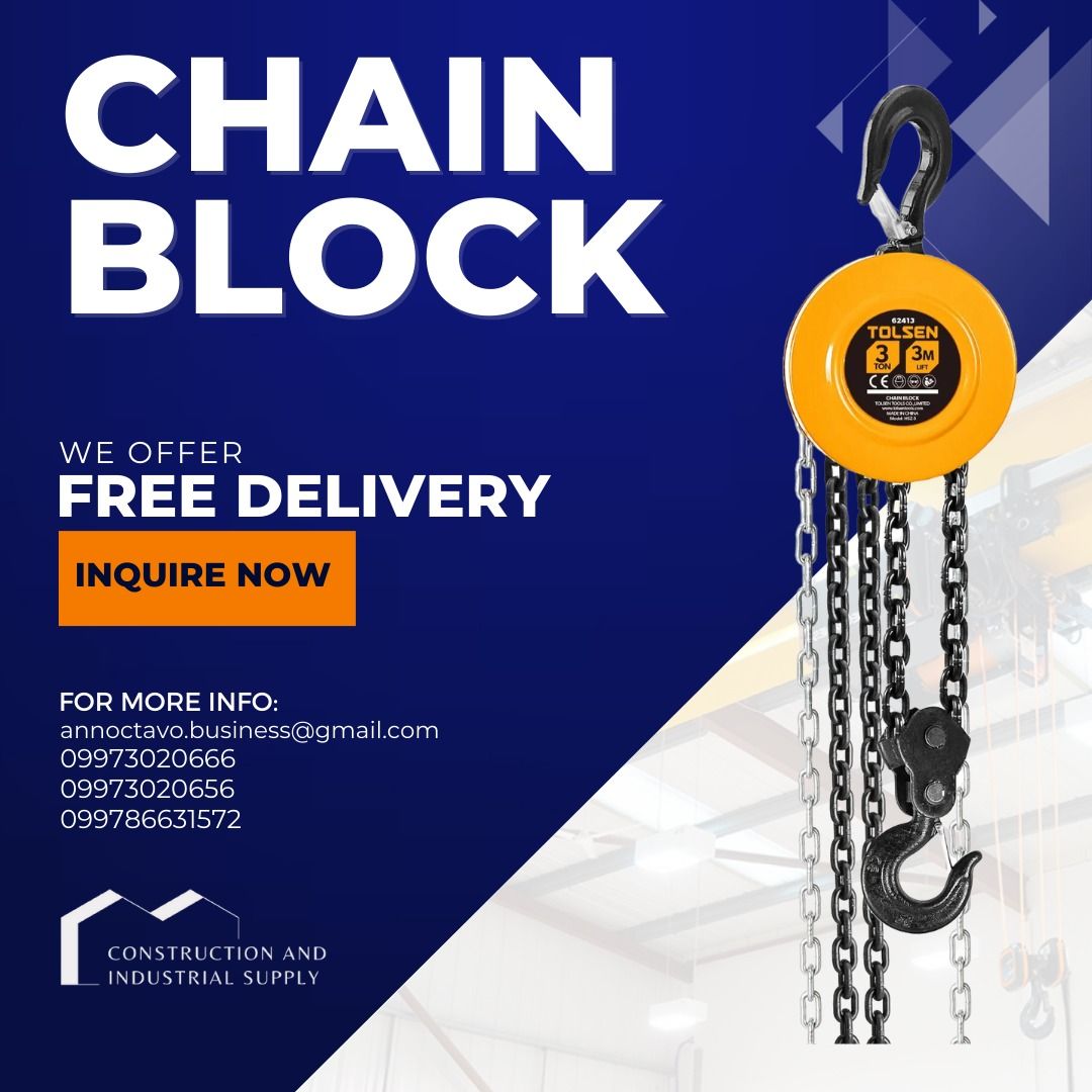 Chain Block | Heavy Lifting | Industrial Lifting | Gears & Pulleys ...