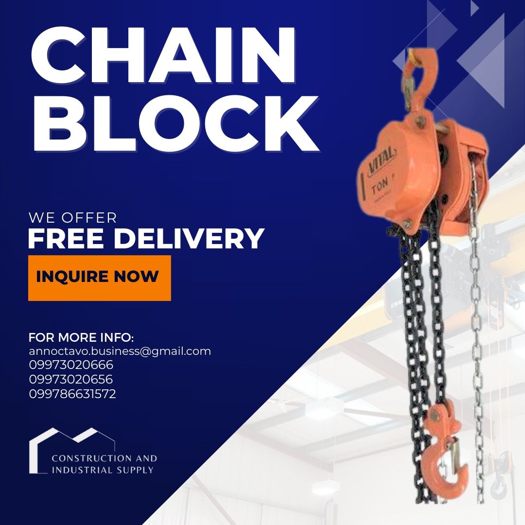 Chain Block | Safety Mechanism | Lifting Equipment | Heavy Lifting ...