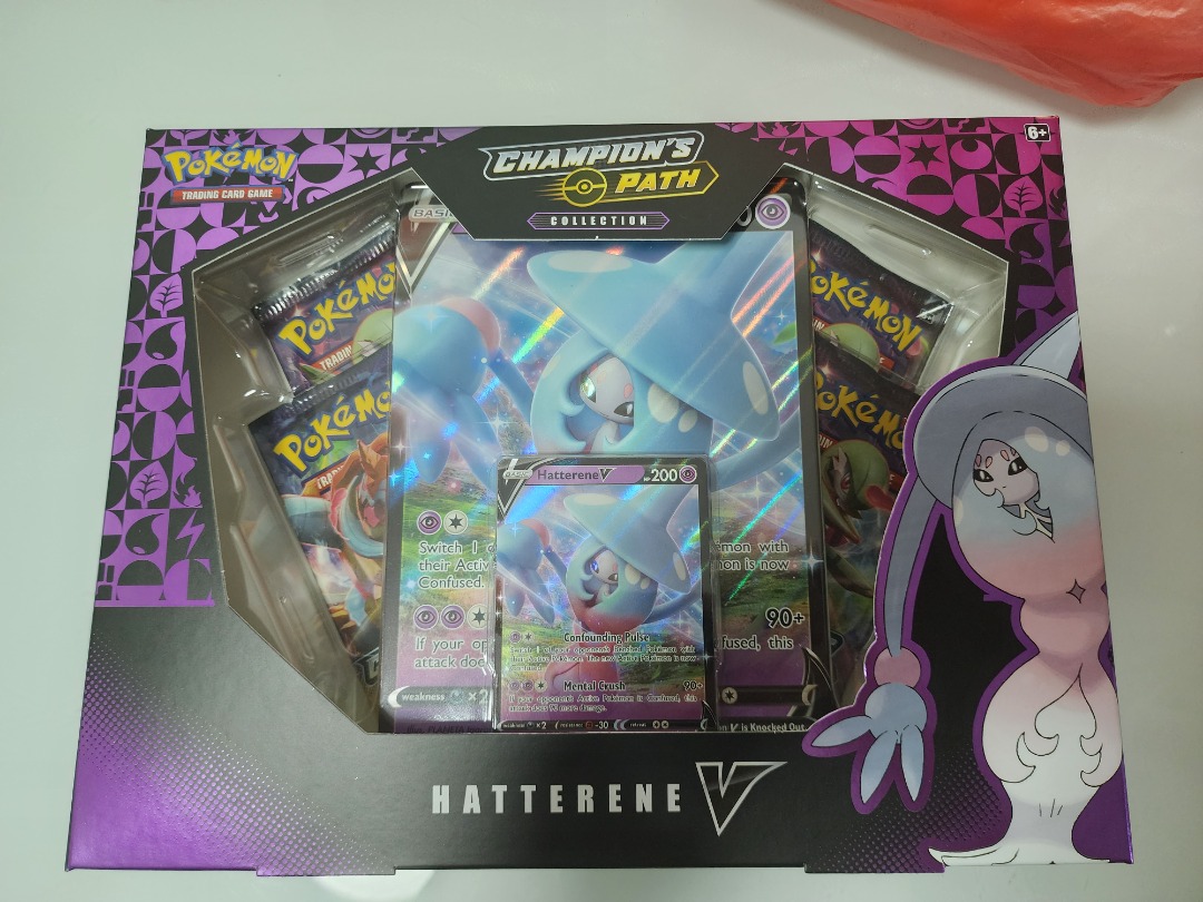 Champions Path Booster Collection Hatterene V Box Pokemon TCG, Hobbies & Toys, Toys & Games on ...