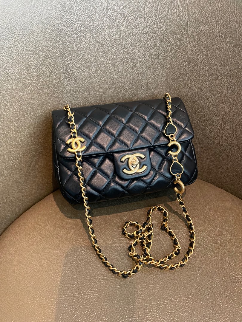 Chanel 22K Coco Chain Strap Mini Flap, Luxury, Bags & Wallets on Carousell