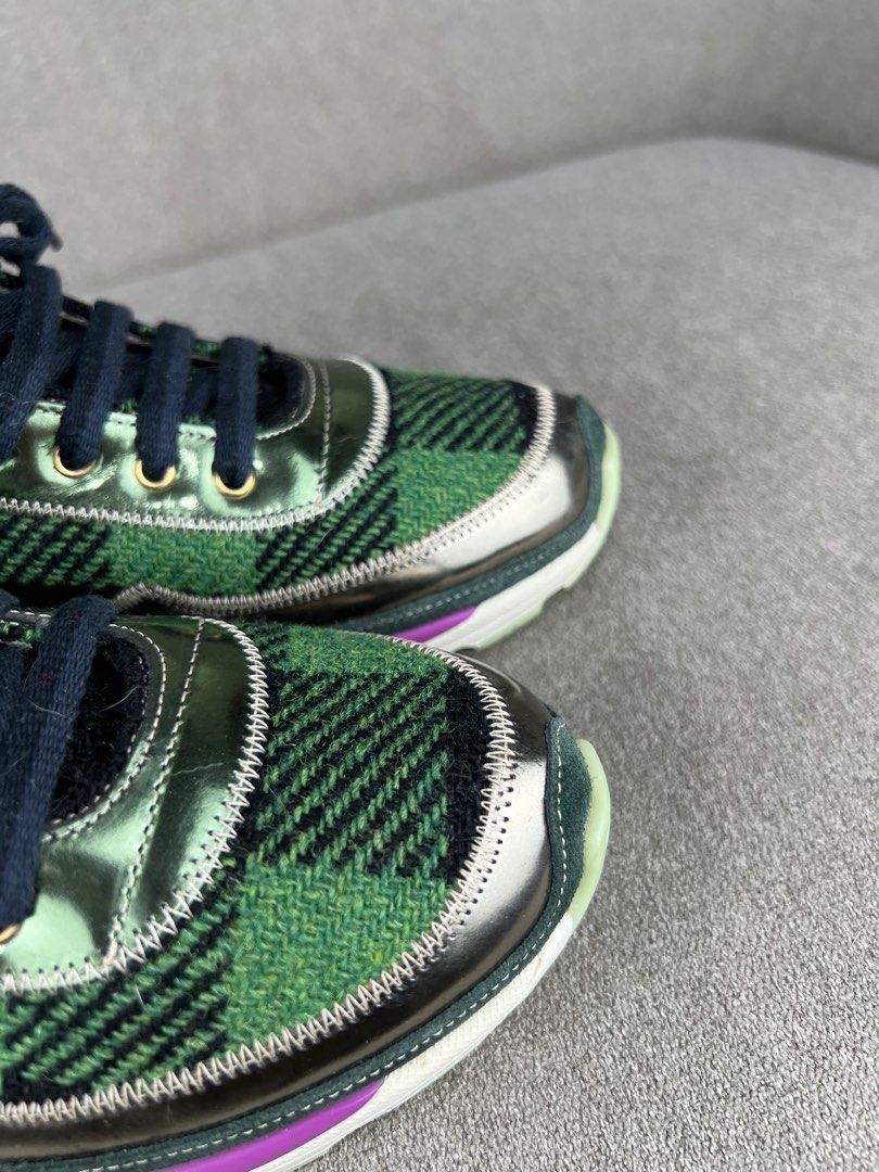 Chanel Tweed Trainers, Luxury, Sneakers & Footwear on Carousell