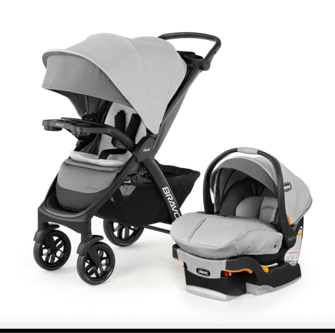 Chicco Bravo Travel System with Child Tray (Meridian), Babies & Kids ...