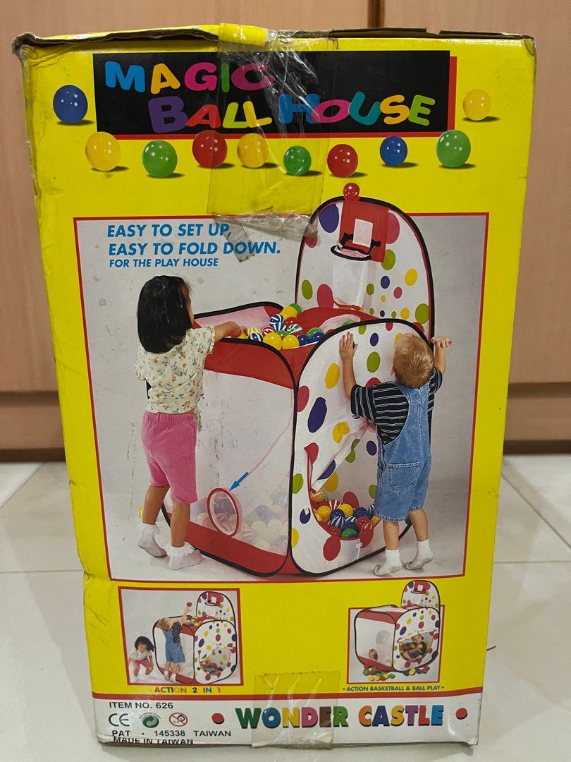 CHILDREN PLAYHOUSE-Magic Ball House Action 2in1, Hobbies & Toys, Toys ...