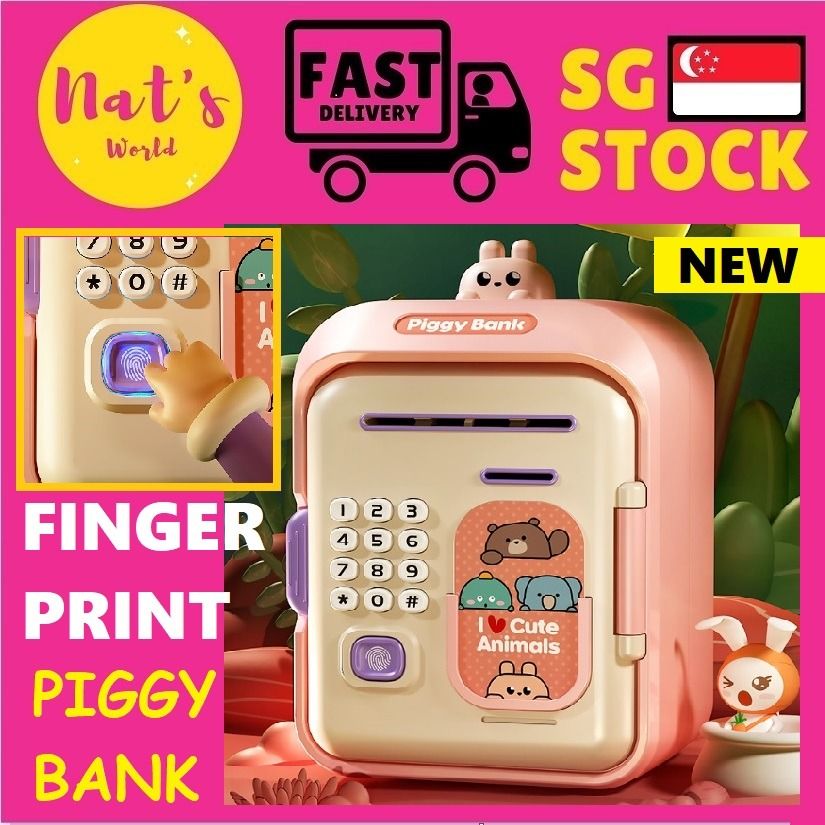 Children Saving Machine Password and Finger Print Saving Box ATM ...