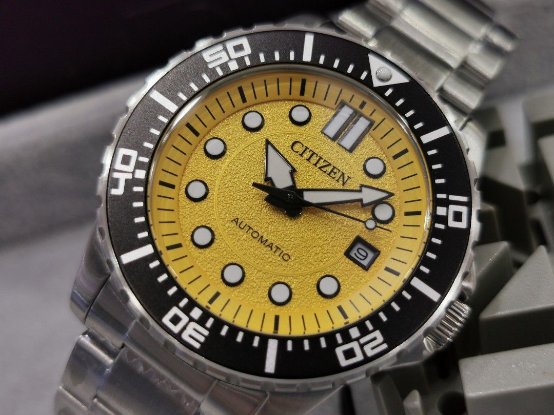 Citizen Yellow Automatic Watch, Men's Fashion, Watches & Accessories ...