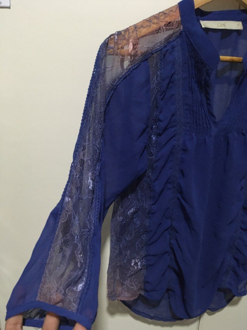 CLN Blouse, Women's Fashion, Tops, Blouses on Carousell
