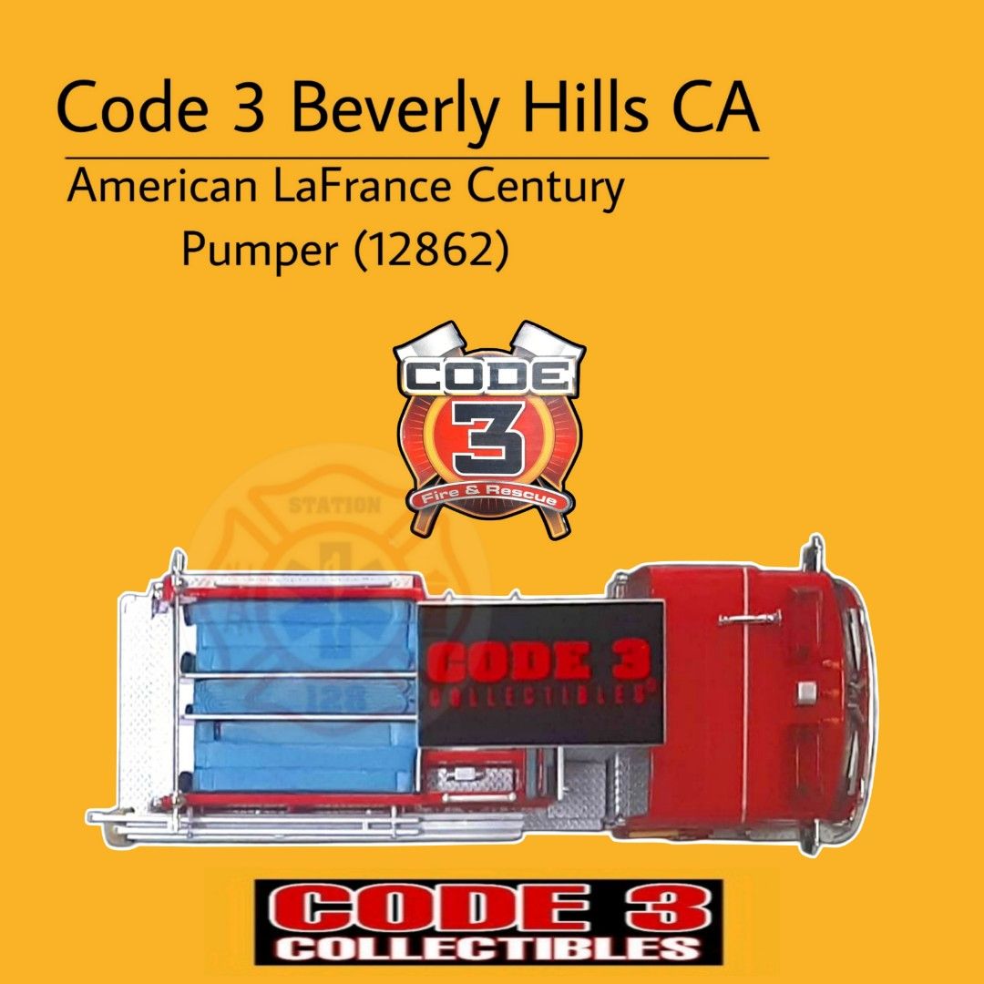 Collectibles Code 3 Beverly Hills, CA American LaFrance Century Pumper ...