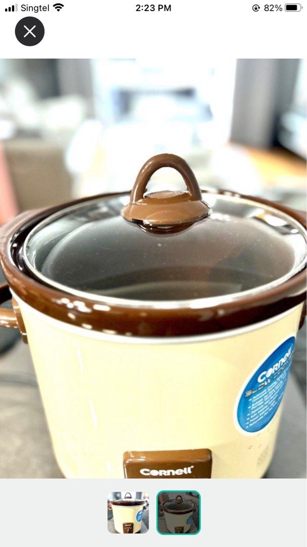 Cornell slow cooker pot 1.5L, Furniture & Home Living, Kitchenware ...
