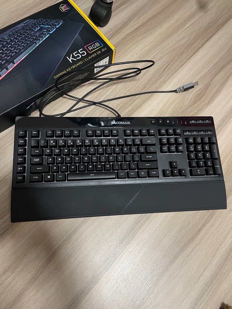 Corsair K55 RGB Keyboard, Computers & Tech, Parts & Accessories ...