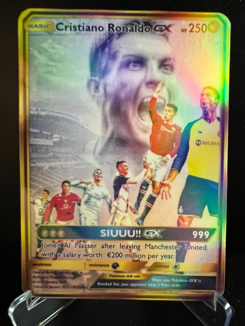 Cristiano Ronaldo GX Pokemon Card, Hobbies & Toys, Toys & Games on ...