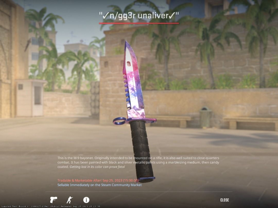 CSGO Knife M9 bayonet Doppler Phase 1, Video Gaming, Gaming Accessories, In-Game Products on ...