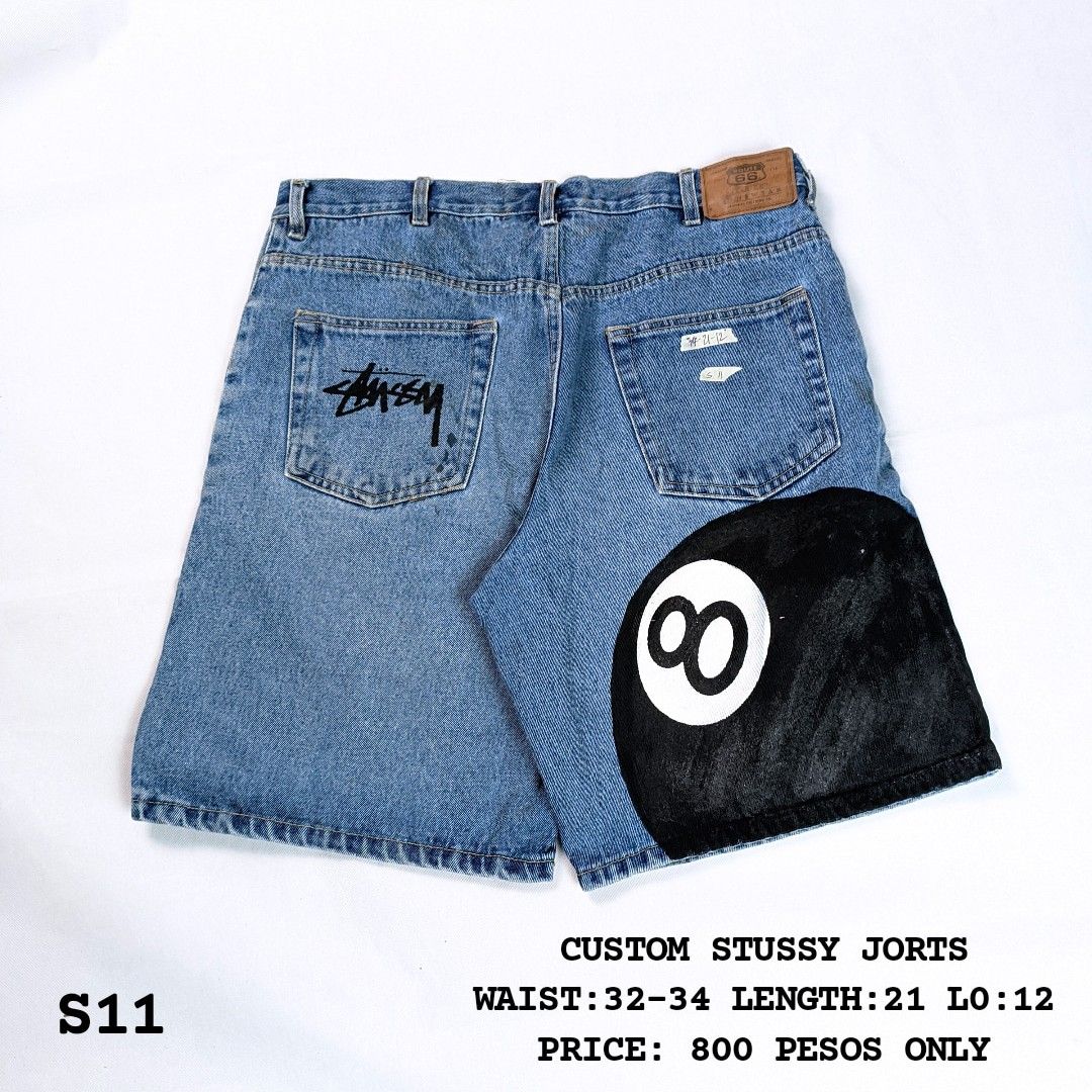 Custom Stussy Jorts (S11), Men's Fashion, Bottoms, Shorts on Carousell