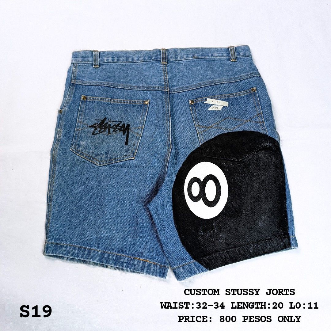 Custom Stussy Jorts (S19), Men's Fashion, Bottoms, Shorts on Carousell
