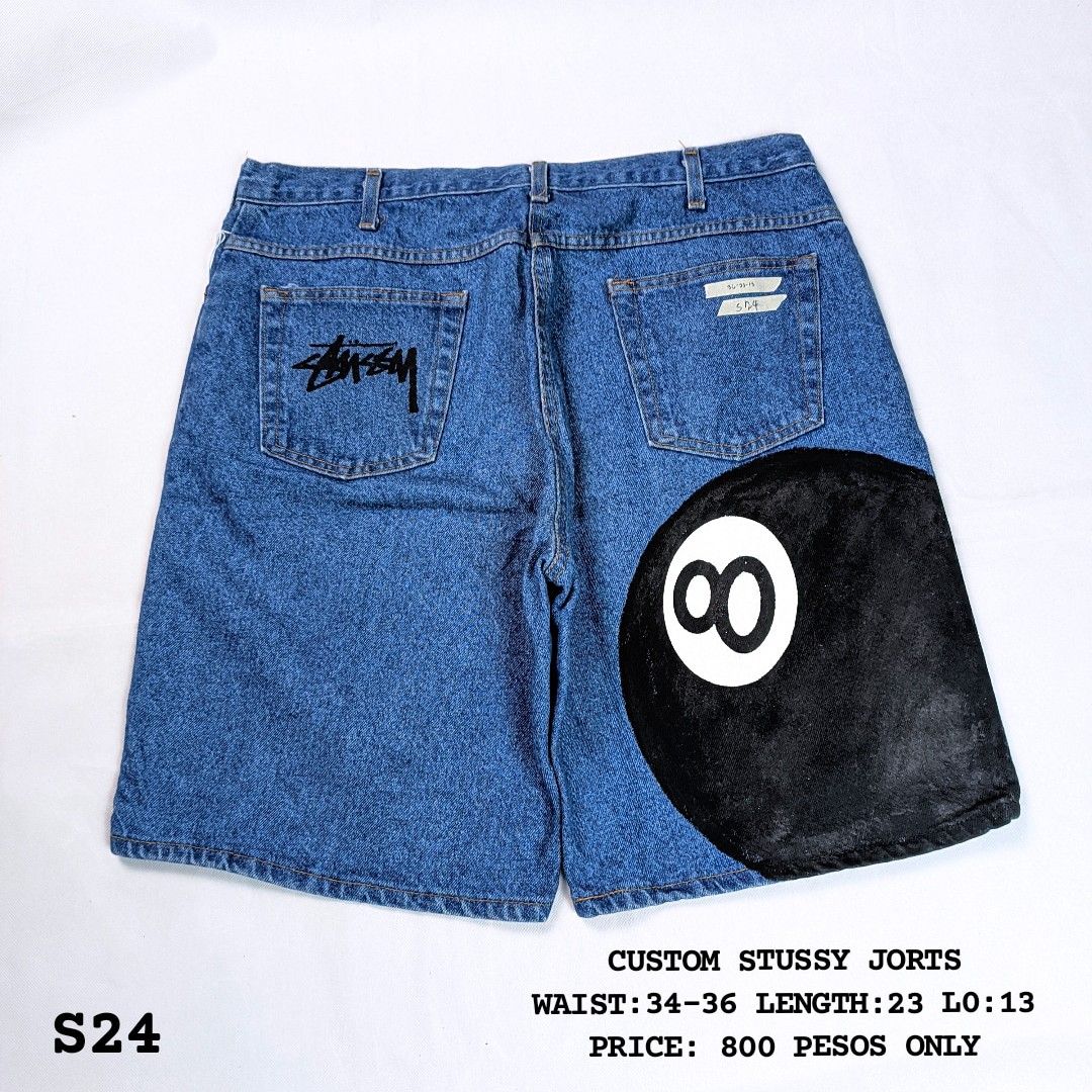 Custom Stussy Jorts (S24), Men's Fashion, Bottoms, Shorts on Carousell