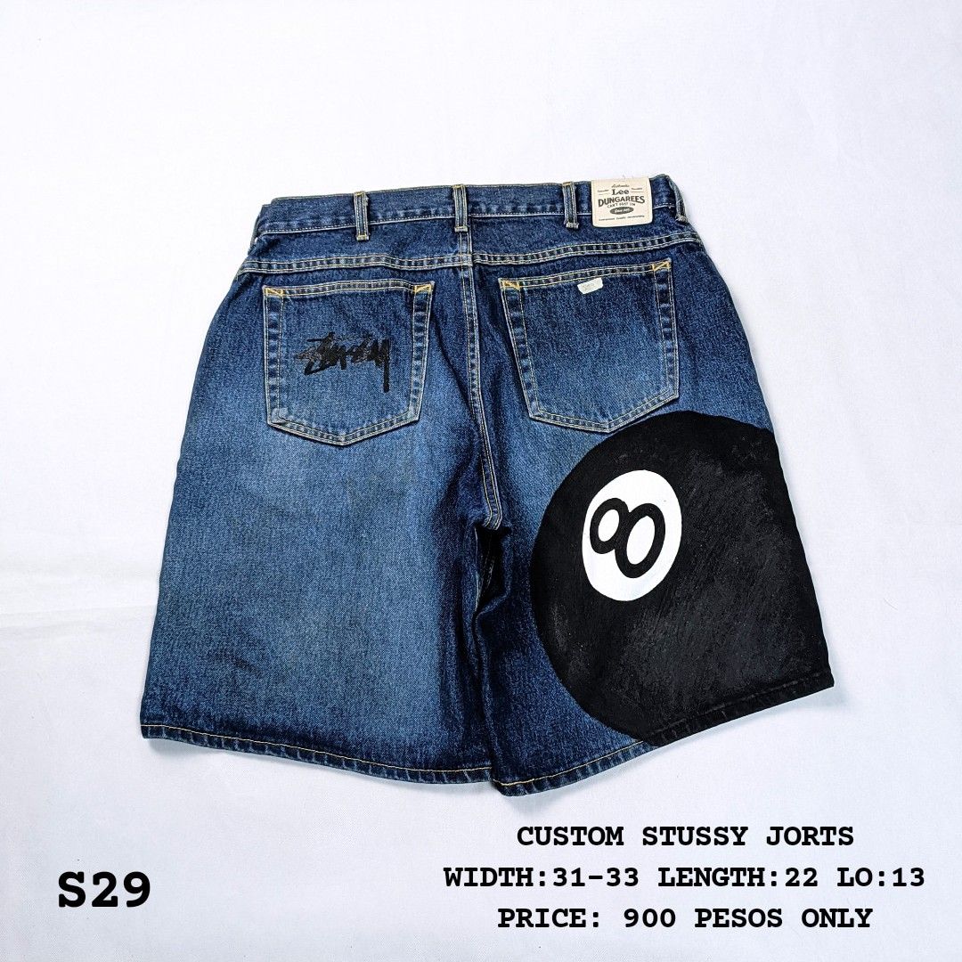 Custom Stussy Jorts (S29), Men's Fashion, Bottoms, Shorts on Carousell