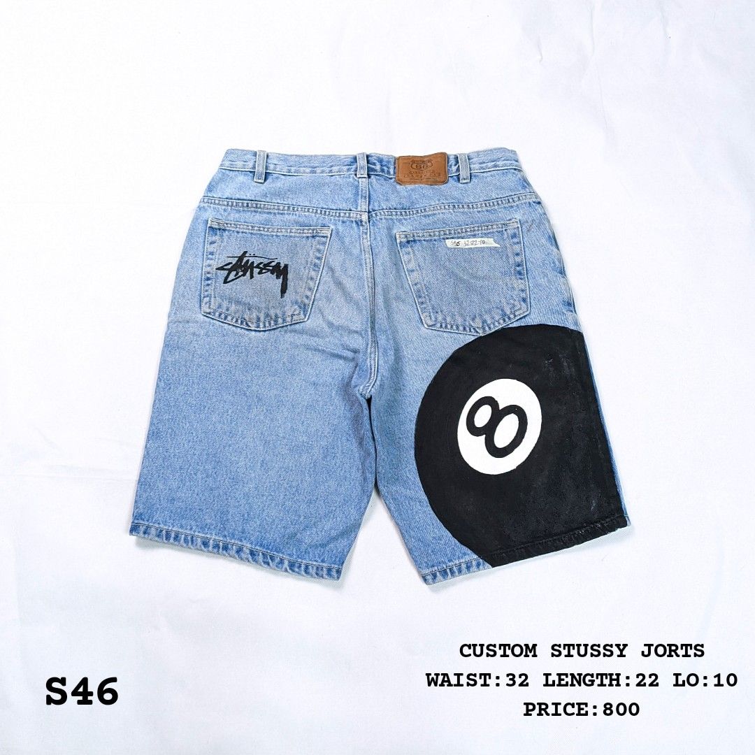 Custom Stussy Jorts (S46), Men's Fashion, Bottoms, Shorts on Carousell
