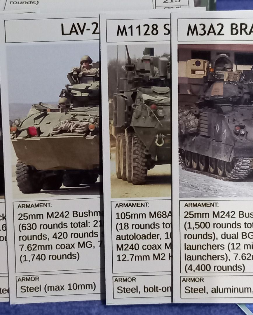 CWT AFV Thick Edition Card Game, Hobbies & Toys, Toys & Games on Carousell