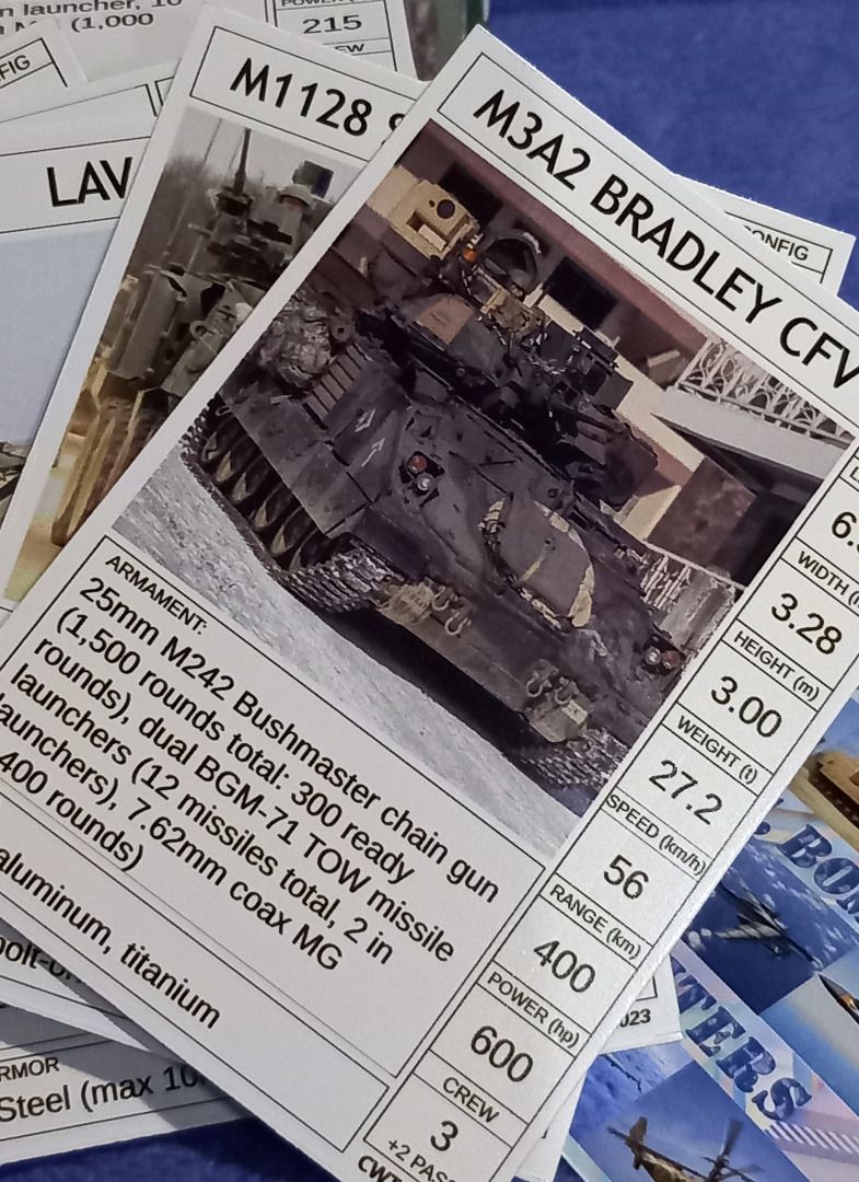 CWT AFV Thick Edition Card Game, Hobbies & Toys, Toys & Games on Carousell