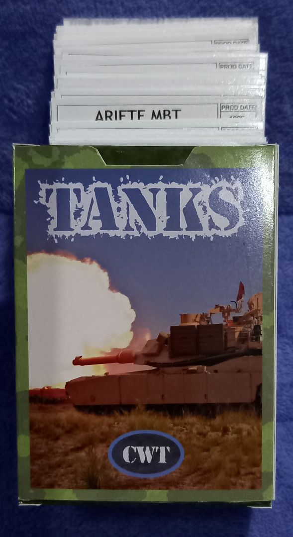 CWT Tanks Thick Edition Card Game, Hobbies & Toys, Toys & Games on Carousell