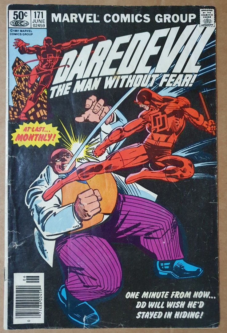 Daredevil #171. 1st meeting and battle versus Kingpin, Hobbies & Toys ...
