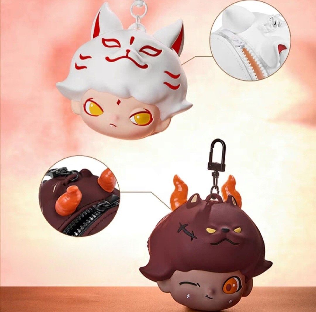 Dimoo Fox Spirit/ Cerberus Pouch, Hobbies & Toys, Memorabilia ...