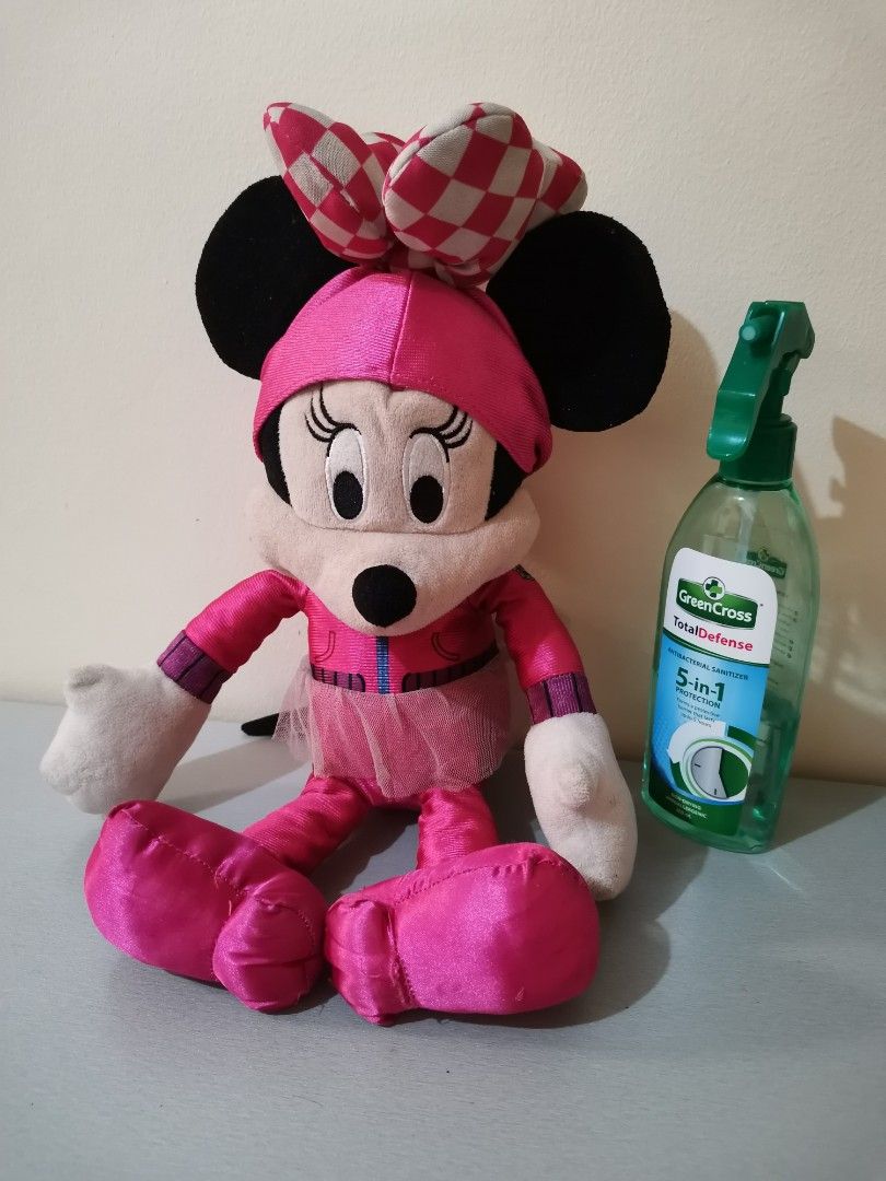 Disney Minnie Mouse Race Car Suit Plush, Hobbies & Toys, Toys & Games ...