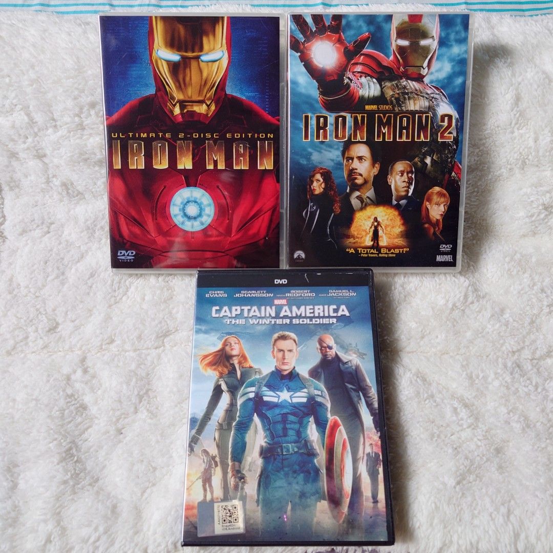 $5-7 each. DVD. English movies. Marvel. Iron Man. Captain America: The ...