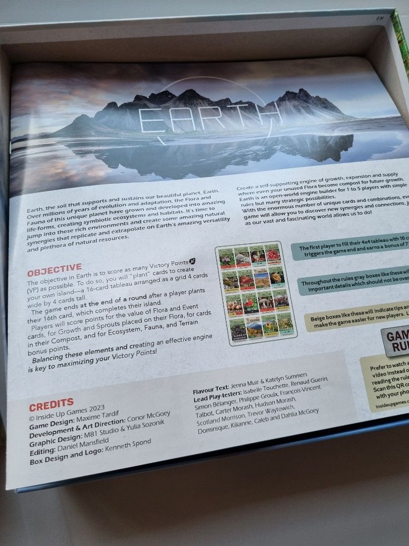 Earth (Kickstarter Edition) Board Game, Hobbies & Toys, Toys & Games on ...