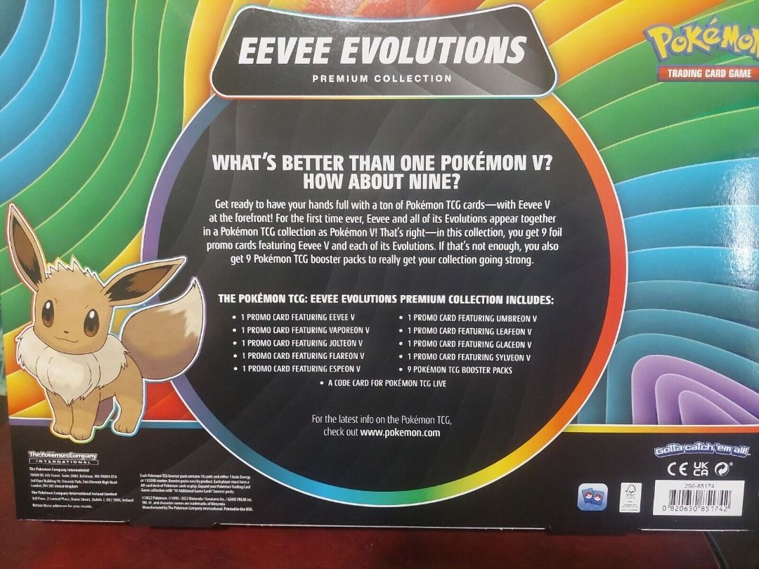 Eevee Evolutions Premium Collection Box Sealed Pokemon Evolving Skies ...