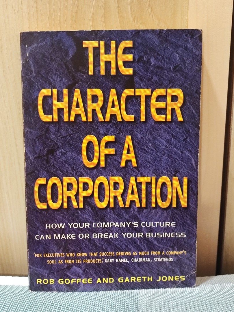 (ENG) The Character Of A Corporation, Hobbies & Toys, Books & Magazines ...