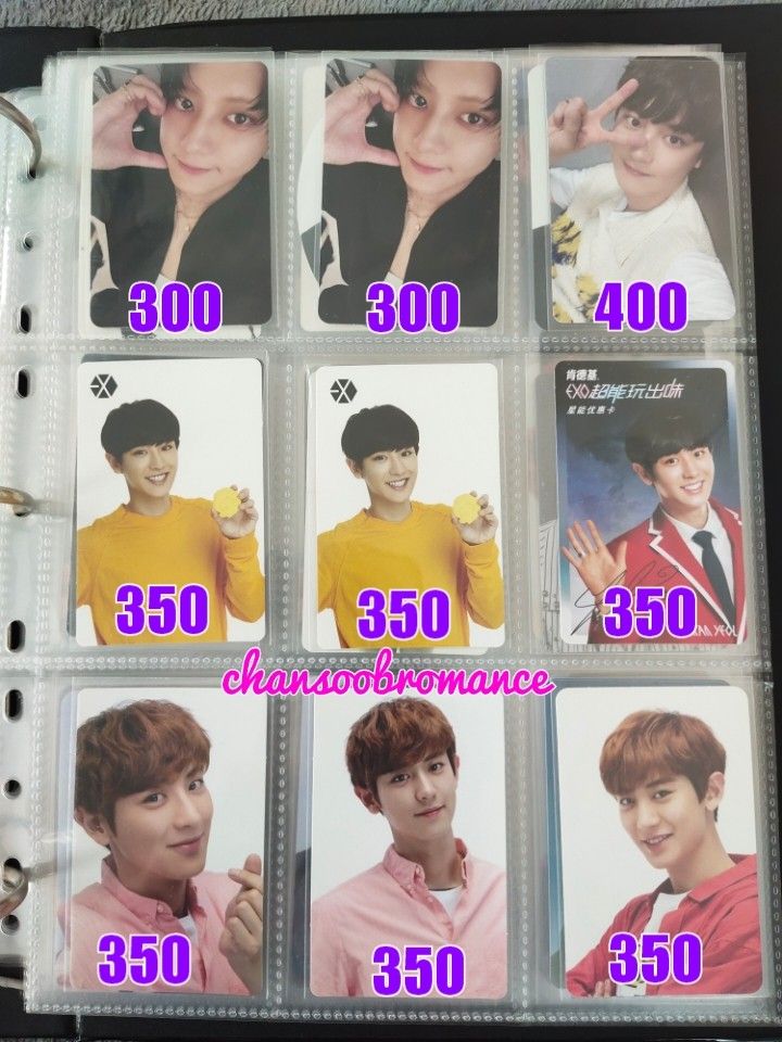 EXO Chanyeol Photocards, Albums & Merch, Hobbies & Toys, Memorabilia ...