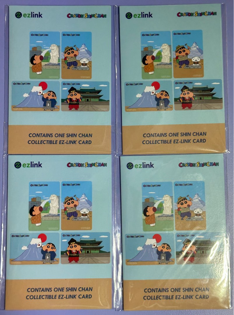 Ezlink card Shin Chan Collection Full set, Hobbies & Toys, Memorabilia ...