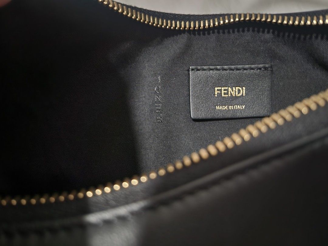 Fendigraphy Fendi Small Leather Shoulder Hobo Bag, Luxury, Bags ...