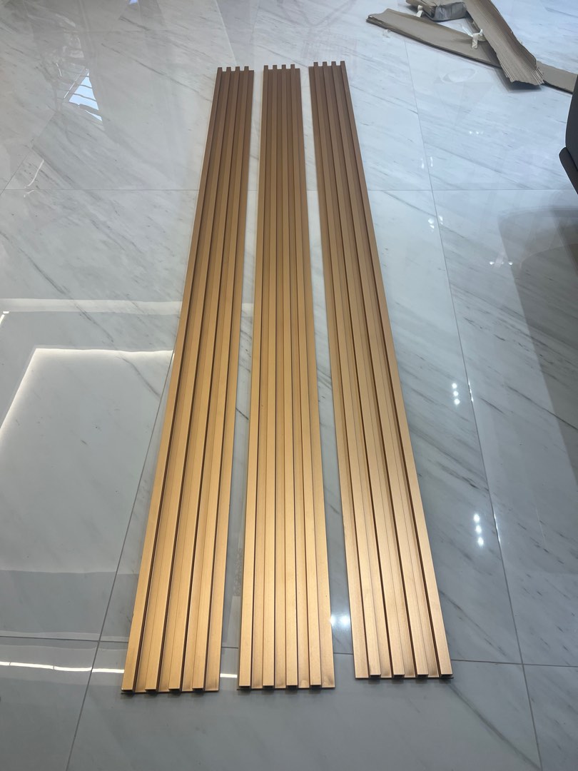Fluted panel (Rose gold colour ), Furniture & Home Living, Home Decor ...