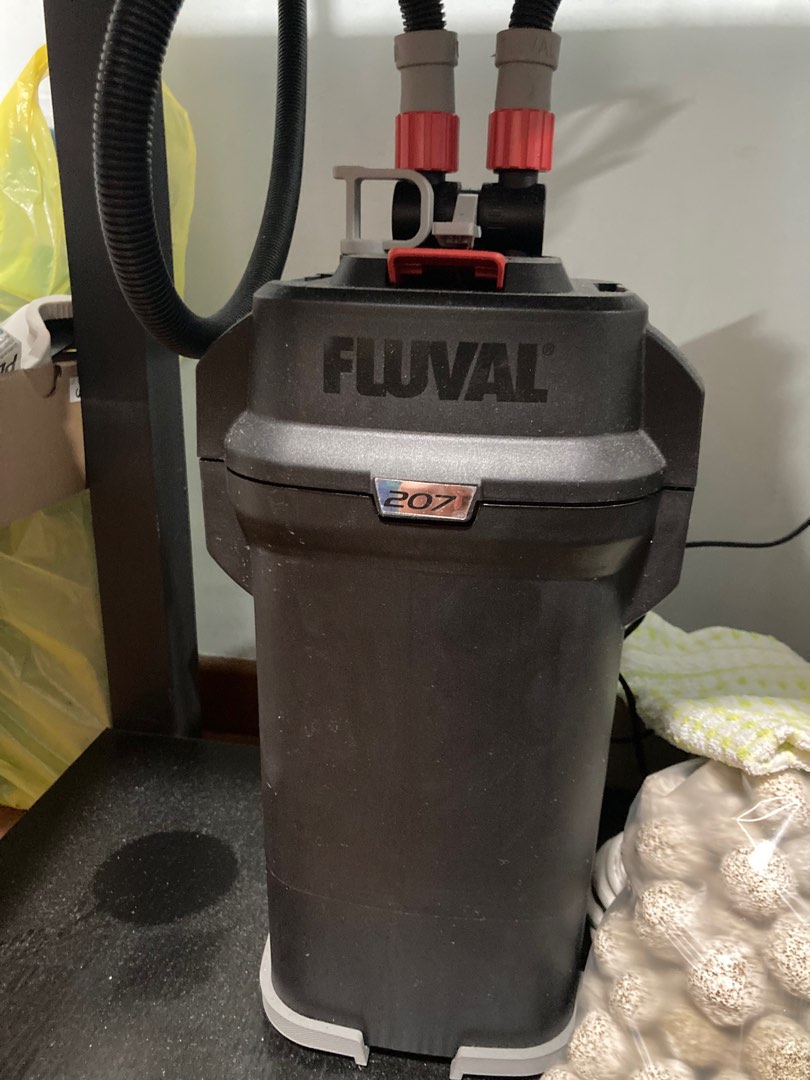 Fluval 207 Canister Filter w Box (w all media), Pet Supplies, Homes ...