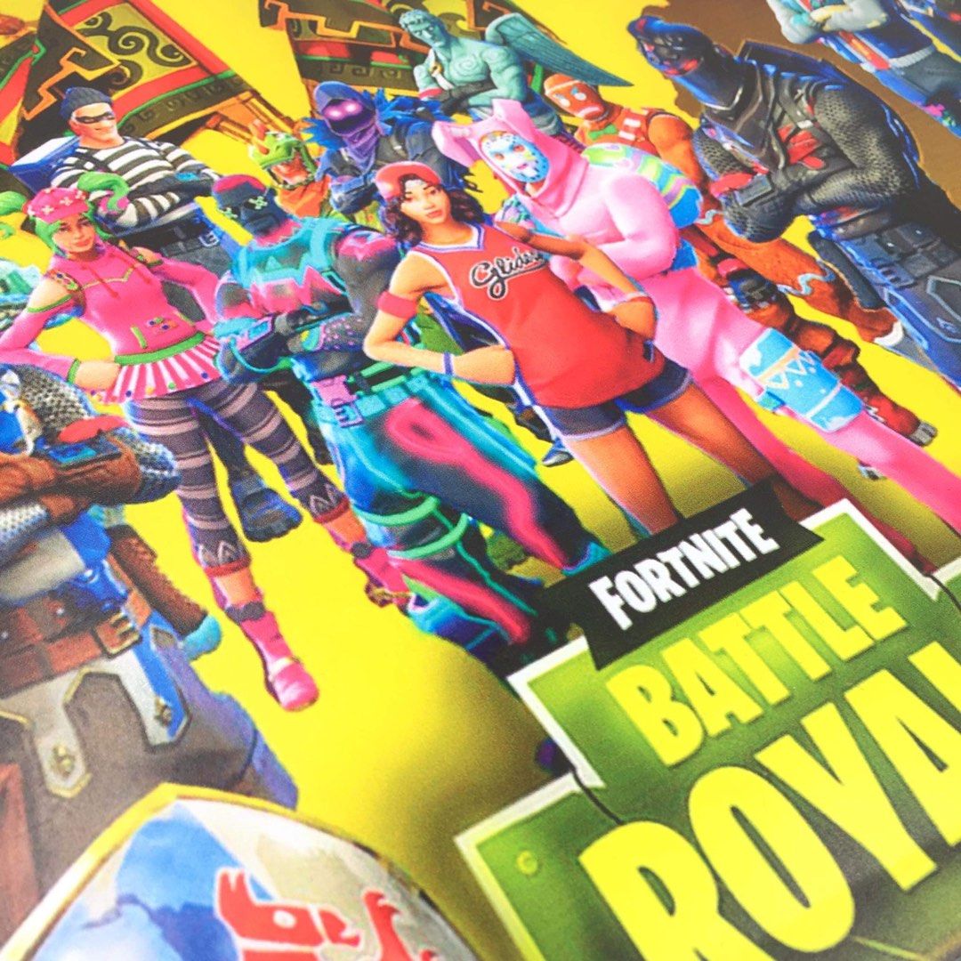 FORTNITE Battle Royal Themed Wall Room Decorative Tin Can Display ...