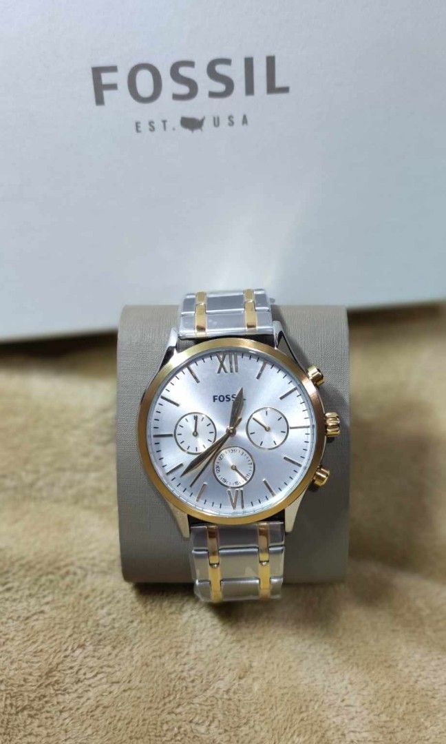 Fossil Multifunction Two-Tone Stainless Watch, Men's Fashion, Watches ...