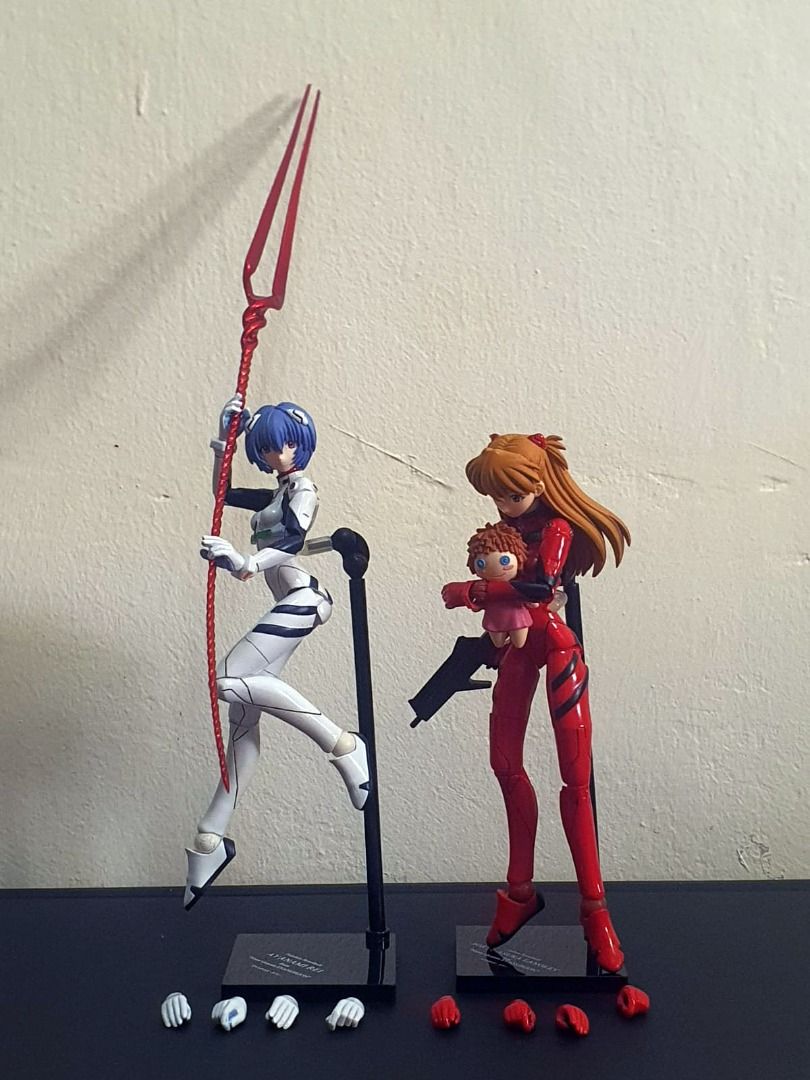 Fraulein Revoltech Neon Genesis Evangelion Rei Ayanami + Asuka ...