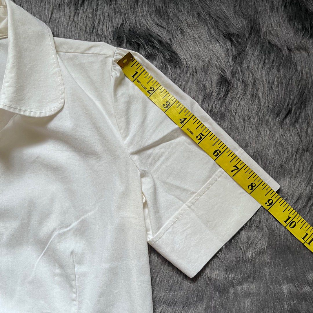 G2000 White Polo Blouse, Women's Fashion, Tops, Blouses on Carousell